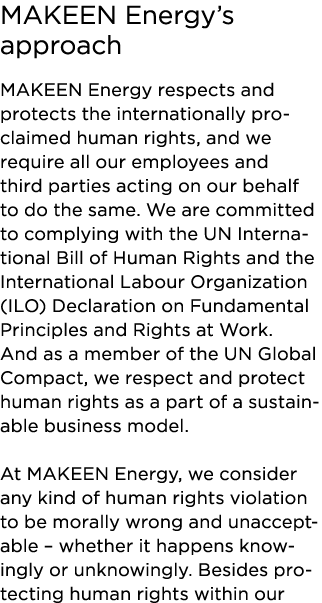 MAKEEN Energy Code of conduct